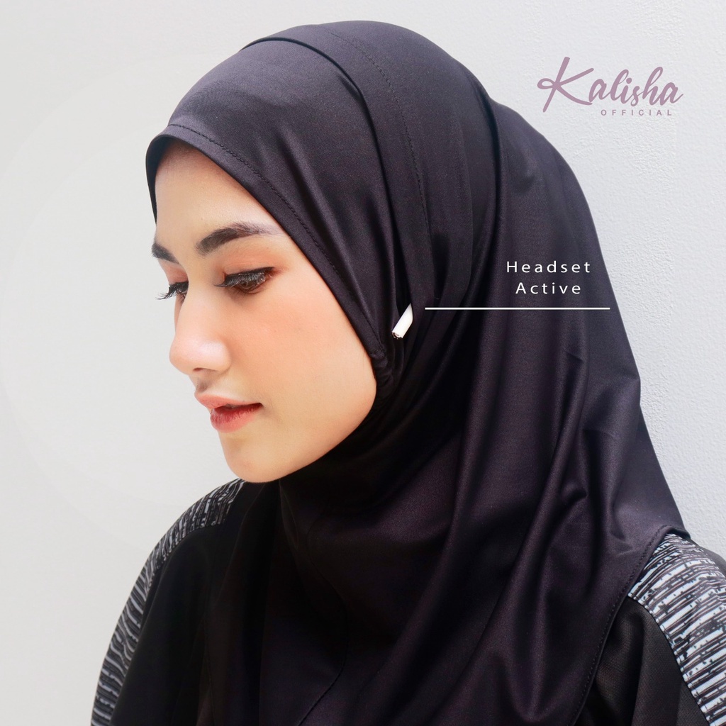 Bergo Hamidah Instant Sport Hijab Ear Hole Variation New Normal Non Pet ...