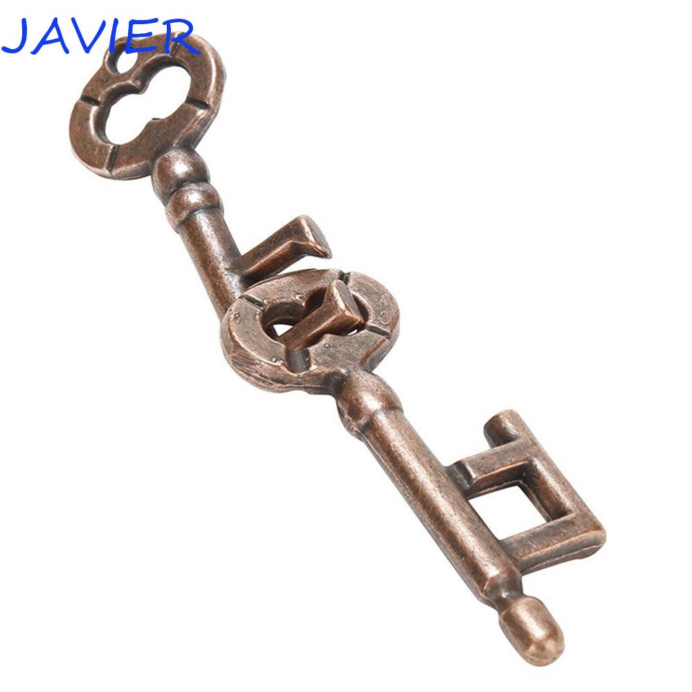 JAVIER Alloy Key Puzzle IQ Test Intelligent Toy Puzzle Cast Game Kid ...