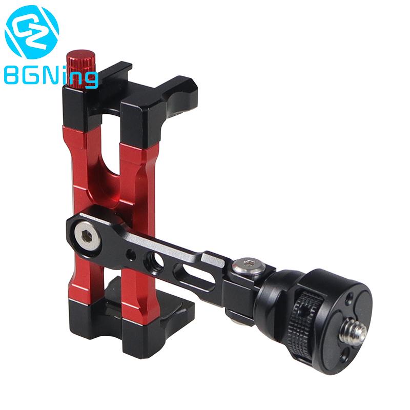 BGNING Mobile Phone Holder Track Clamp With 1/4' Screw Cold Shoe Mount ...