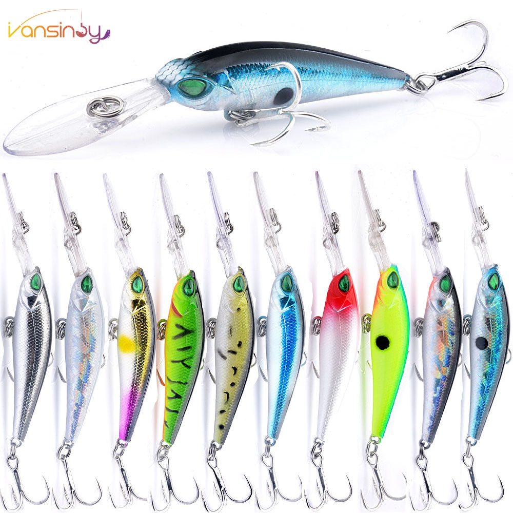 Umpan Sebarau Peacock Killer 9cm/6g Minnow Lure Long Shot Full Water ...