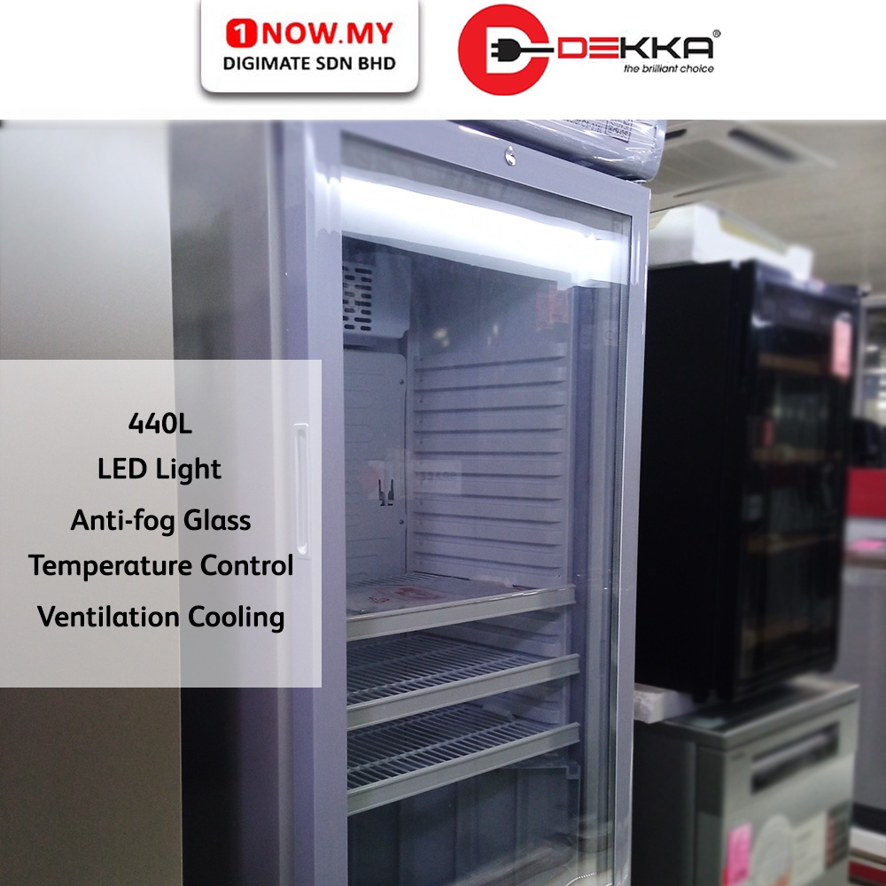 DEKKA 440L Showcase Cooler Freezer CS-318L | Upright Single Door Large ...