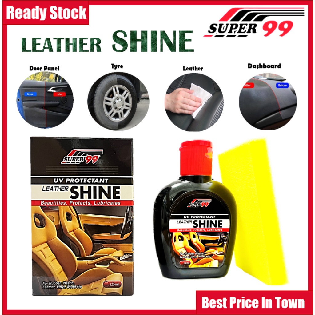 Super 99 Leather Shine 125ml Dashboard Leather polish Car Interior ...