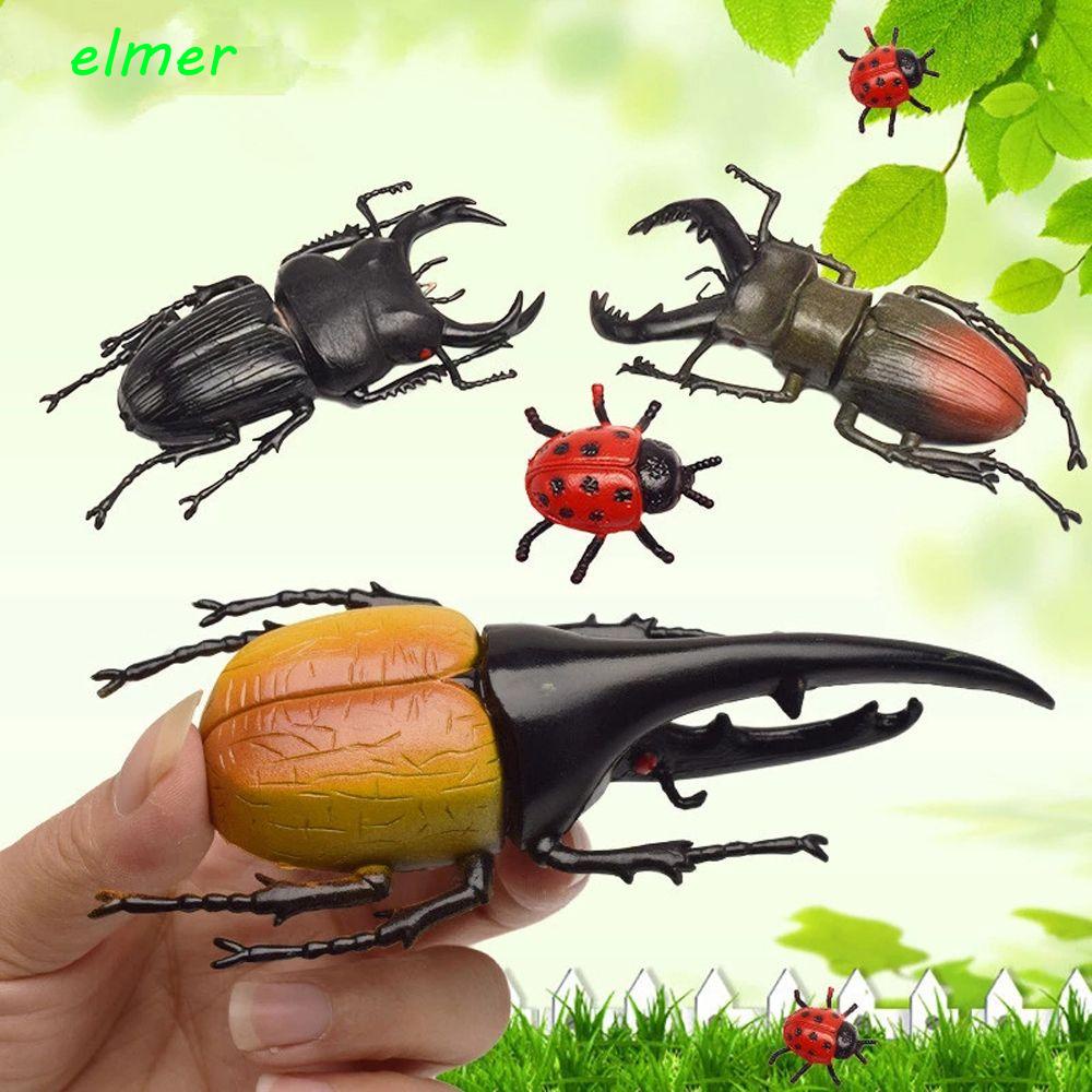 ELMER Simulation Beetle Science Toy Teaching Aids Beetle Figures Fake ...