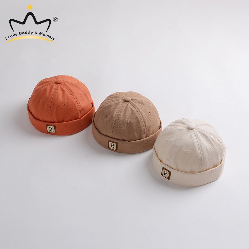 Vintage Baby Docker Cap Brimless Hat Spring Summer Girl Boy Beanie Hats ...