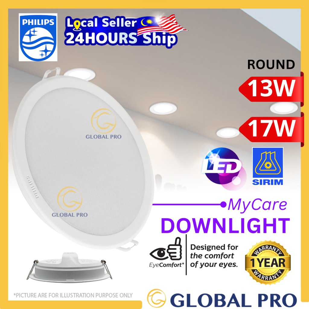 [SIRIM] PHILIPS MESON LED DOWNLIGHT 13W / 17W Recessed Downlight LED ...