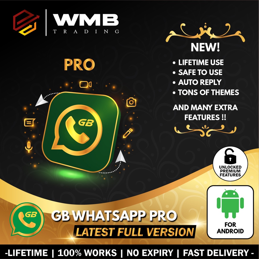 [Android] GB Whatsapp Pro 2024 | Full Version Unlocked | App 100% Works | Shopee Malaysia