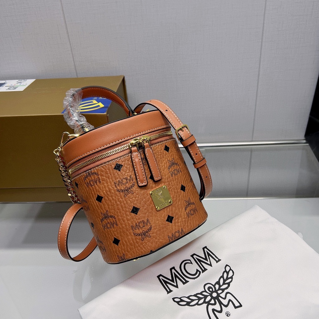 MCM bucket bag/fashion trend/European women's bag/popular style ...