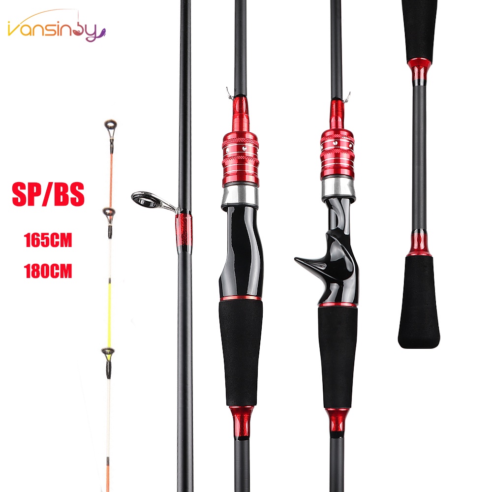 (Newly Upgraded High-strength Solid)Fishing Rod Carbon M 1.65m/1.8m ...