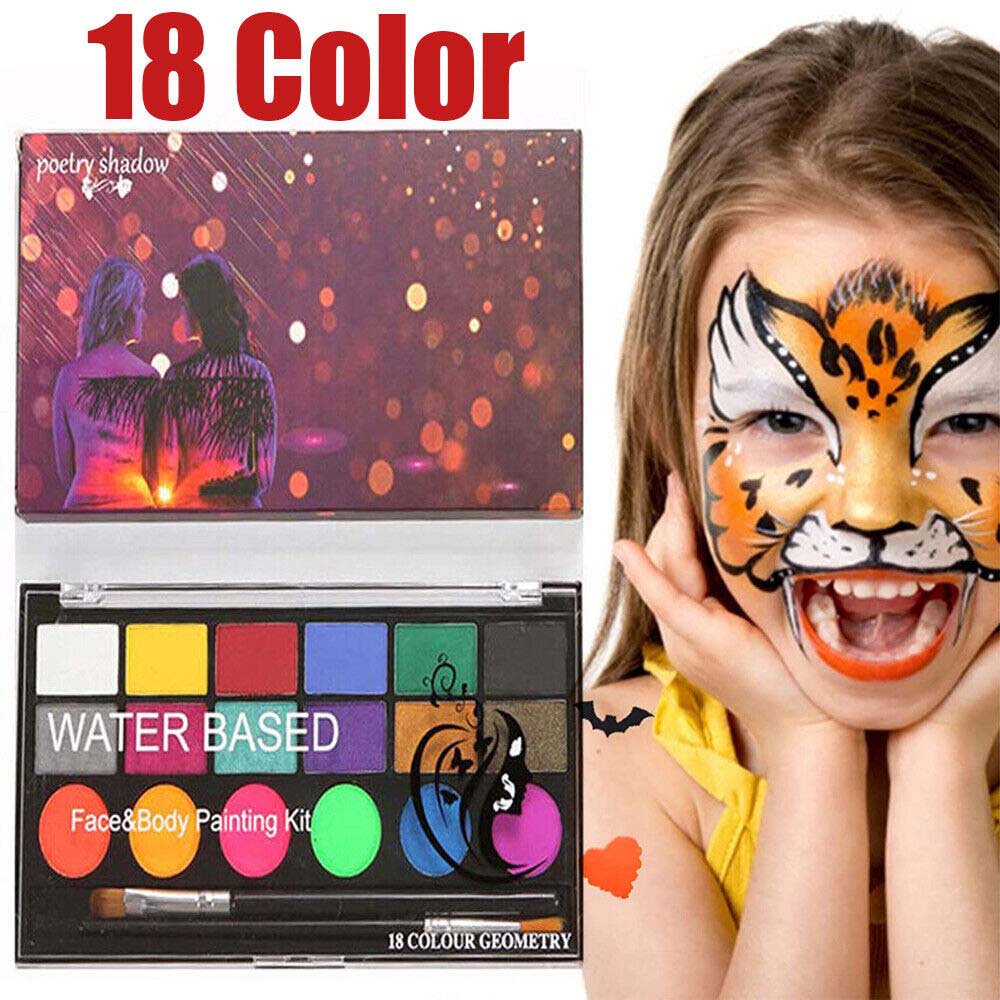 Professional Face Painting Kit for Kids Adults Face Body Paint Set Kit ...
