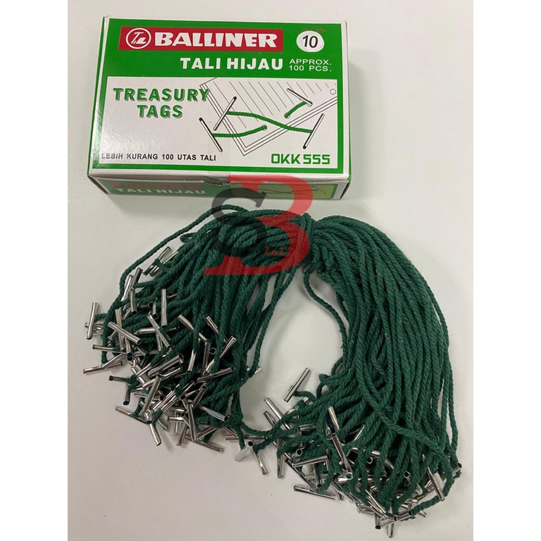 Balliner Treasury Tags 10T / Tali Hijau | Shopee Malaysia