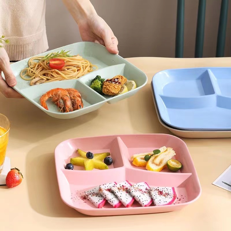 Fat-reducing Meal Plate Divided Ration Plate Dinner Plate Breakfast ...
