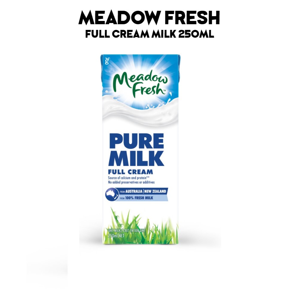 Meadow Fresh Full Cream Milk 250ml 纽麦福全脂牛奶250毫升 | Shopee Malaysia