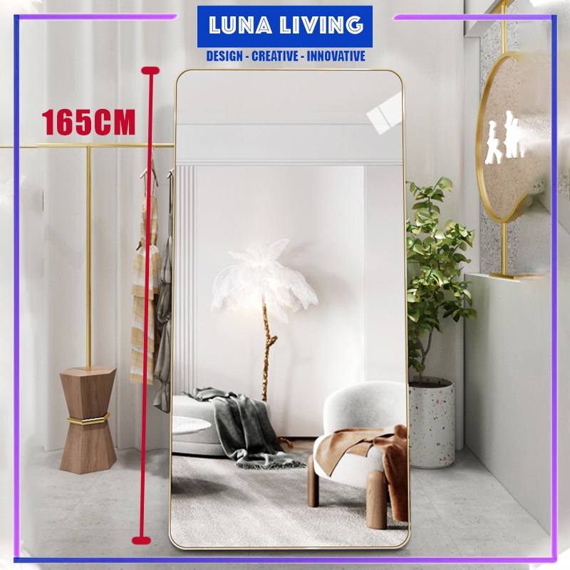 Rounded Edge 165cm x 60cm Stand Mirror Cermin Tinggi Besar Modern ...