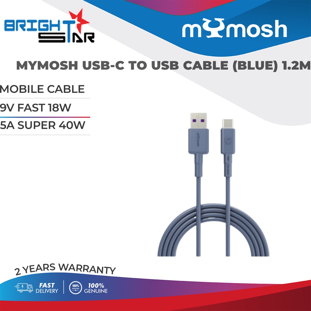 MYMOSH USB-C TO USB-A 1.2M MOBILE CABLE | Shopee Malaysia