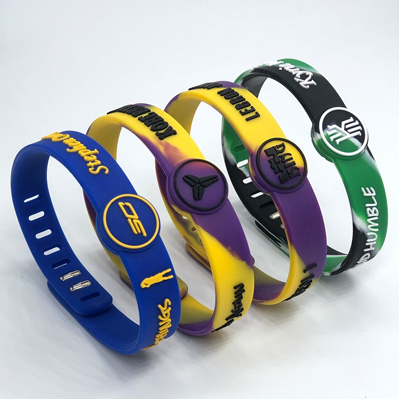 (Buy 3 Get 1 Free)Basketball Silicone Bracelet Adjustable NBA Star Kobe ...