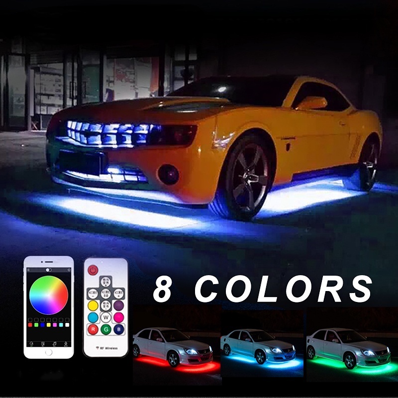App/Remote Control Car Light Underglow RGB 8 Colors Universal ...