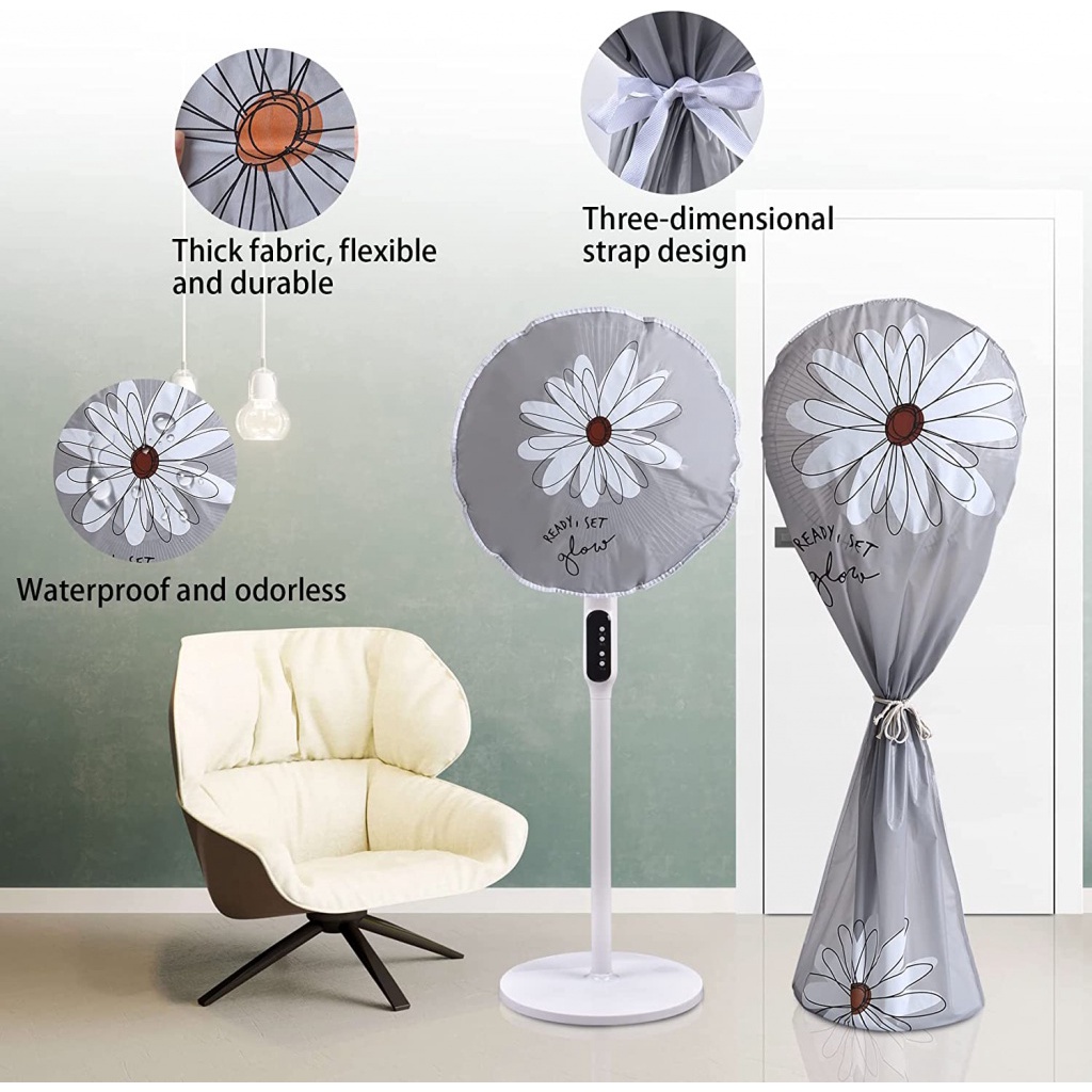 [Ready Stock]PEVA Floor-standing Fan Cover Dustproof Electric Fan Cover ...