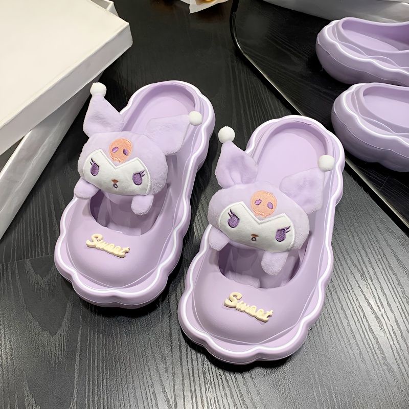Stock Ready! Home Women Slippers Selipar Wanita Kuromi Cinnamoroll ...
