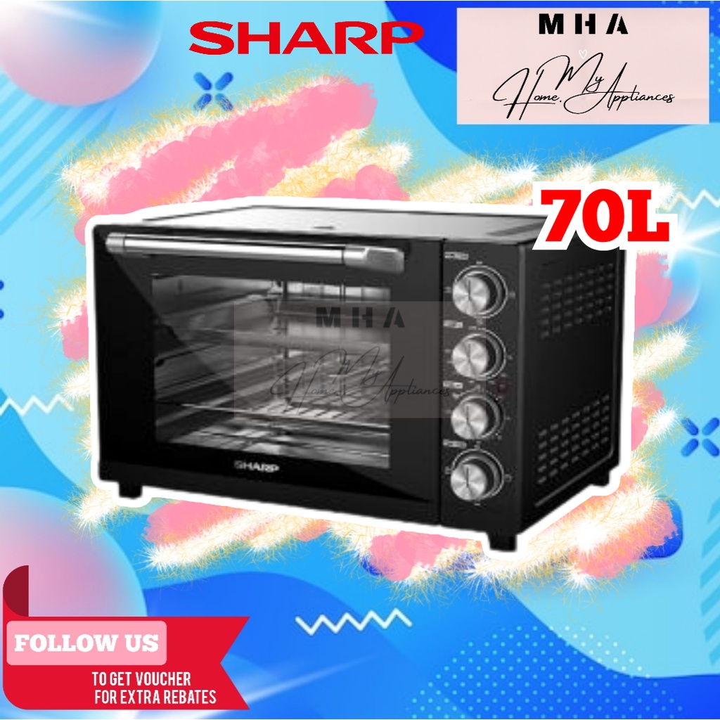 SHARP ELECTRIC OVEN 42L 70L EO429RTBK EO709RTBK | Shopee Malaysia