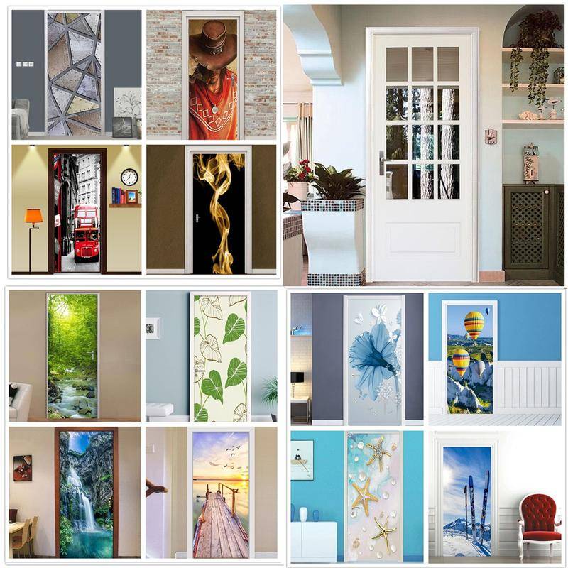 Custom 3D Simulation Gate Door Sticker For Living Room Bedroom ...