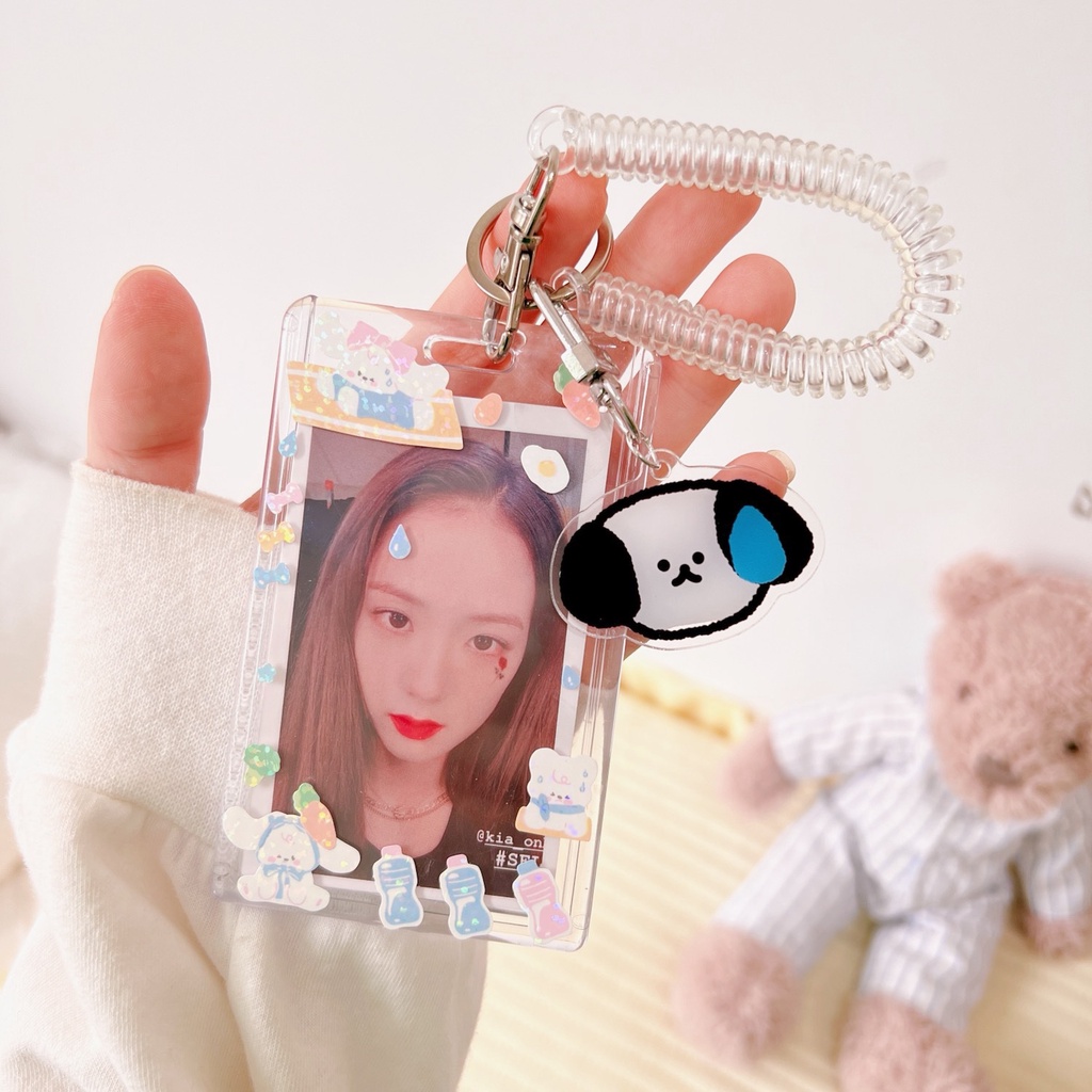 Cute Transparent Acrylic Photocopy Card Holder Credit Card Bank Card ...