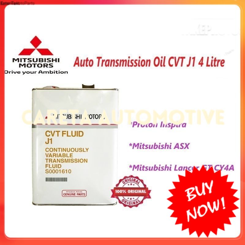 Mitsubishi ATF CVT J1/J-1 Auto Transmission Oil 4L Proton Inspira ...