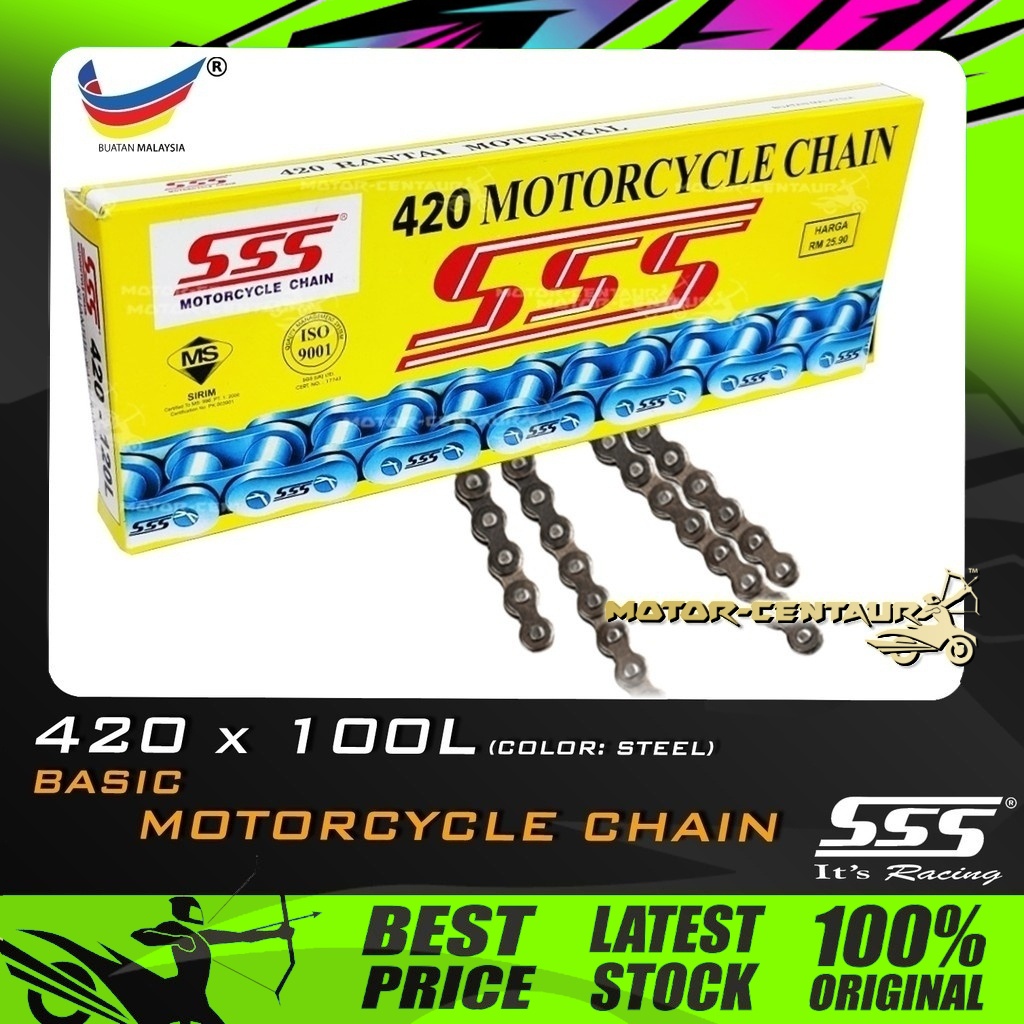 RANTAI SSS CHAIN 420 X 100L | Shopee Malaysia