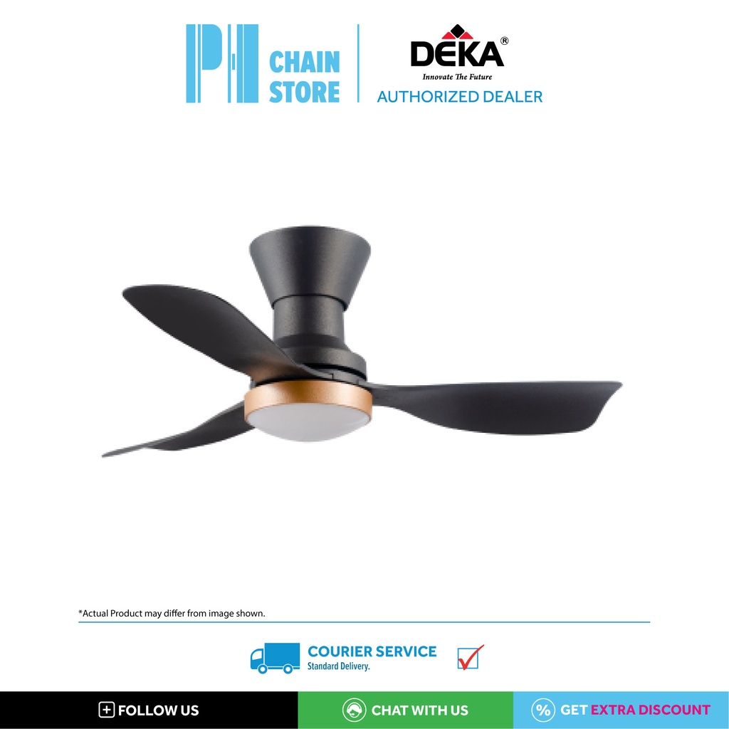 DEKA CONCEPT MINI LED 34" CEILING FAN WITH REMOTE CONTROL (MAGNESIUM ...