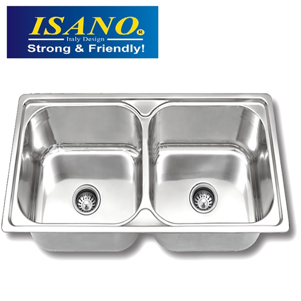 ISANO CAKC0547 Big Double Bowl Design Stainless Steel Kitchen Sink ...