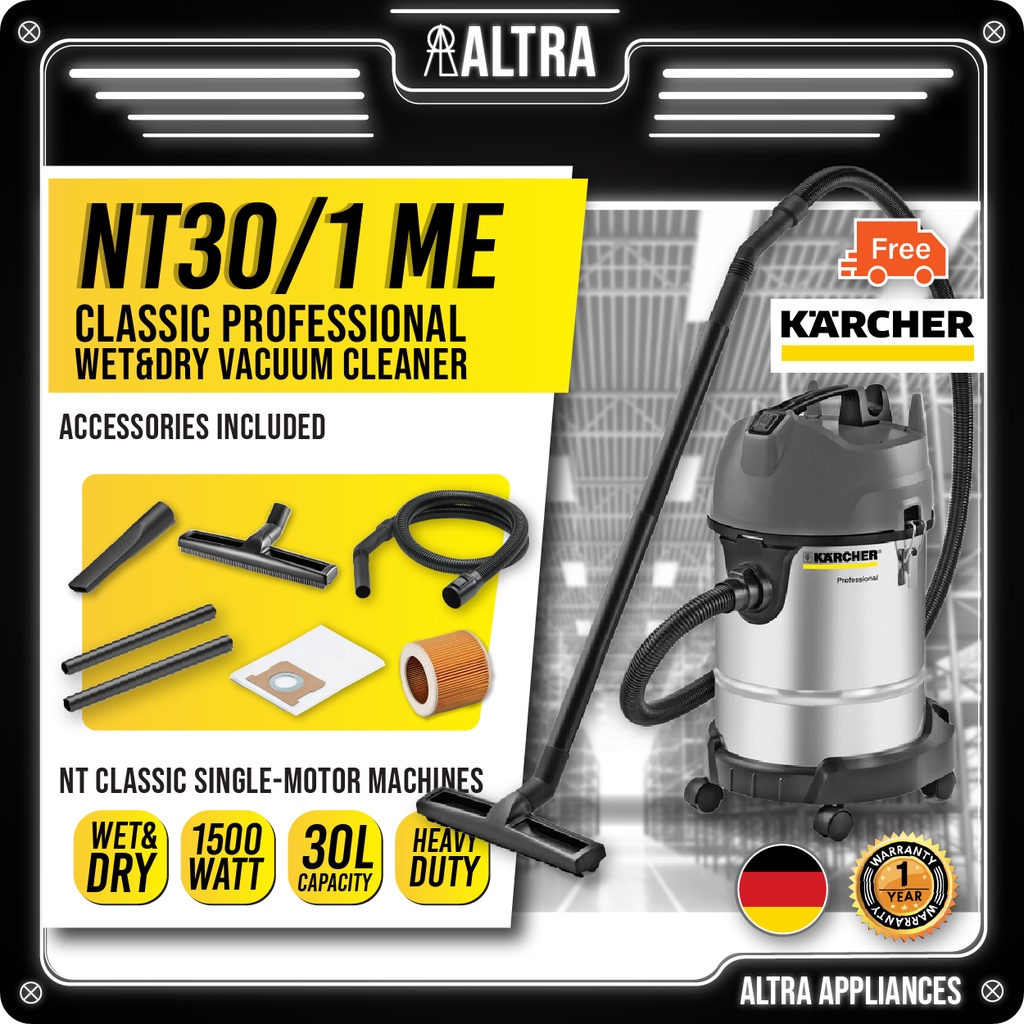 Karcher Wet And Dry Vacuum Cleaner Nt 30 1 Me Classic Shopee Malaysia
