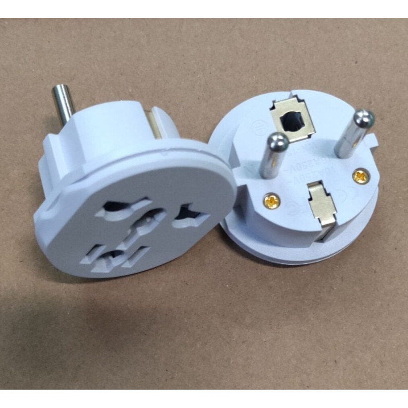 Travel adaptor- South Korea converts German | Shopee Malaysia