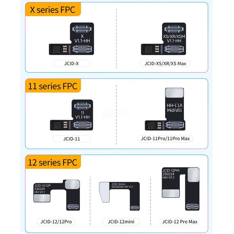JCID Face ID Repair Flex Cable Non-removal No Need Welding For x xs 12 ...