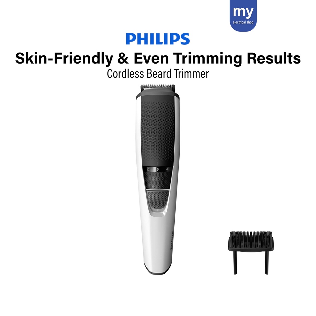 Philips BT3206 beard trimmer Cordless adjustable length stubble beard ...