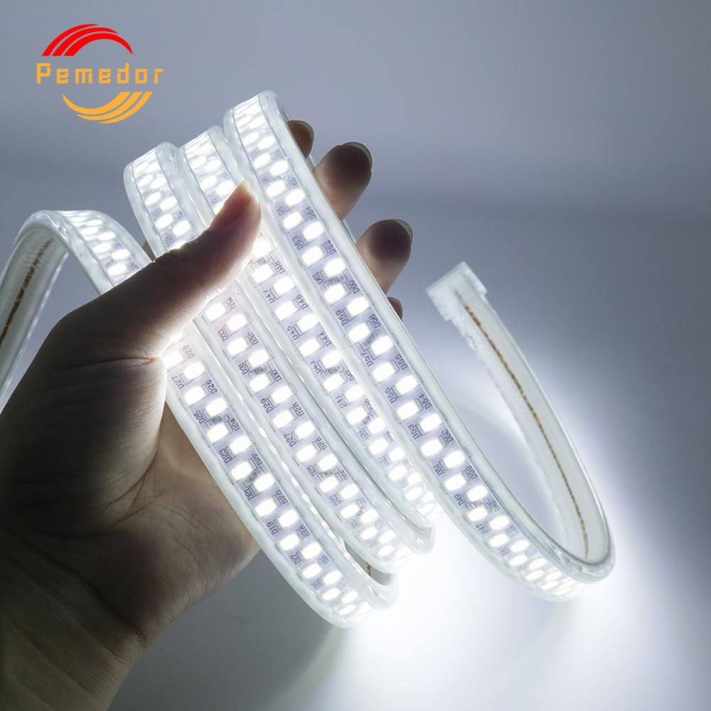 LED Strip Light Waterproof 5730 IP67 AC220V SMD 180LEDs/m 20M 10M 5M 3M super bright Flexible ...