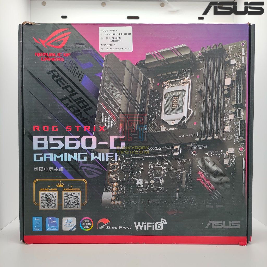 Asus ROG STRIX B560-G GAMING WIFI Micro ATX LGA1200 Motherboard ...