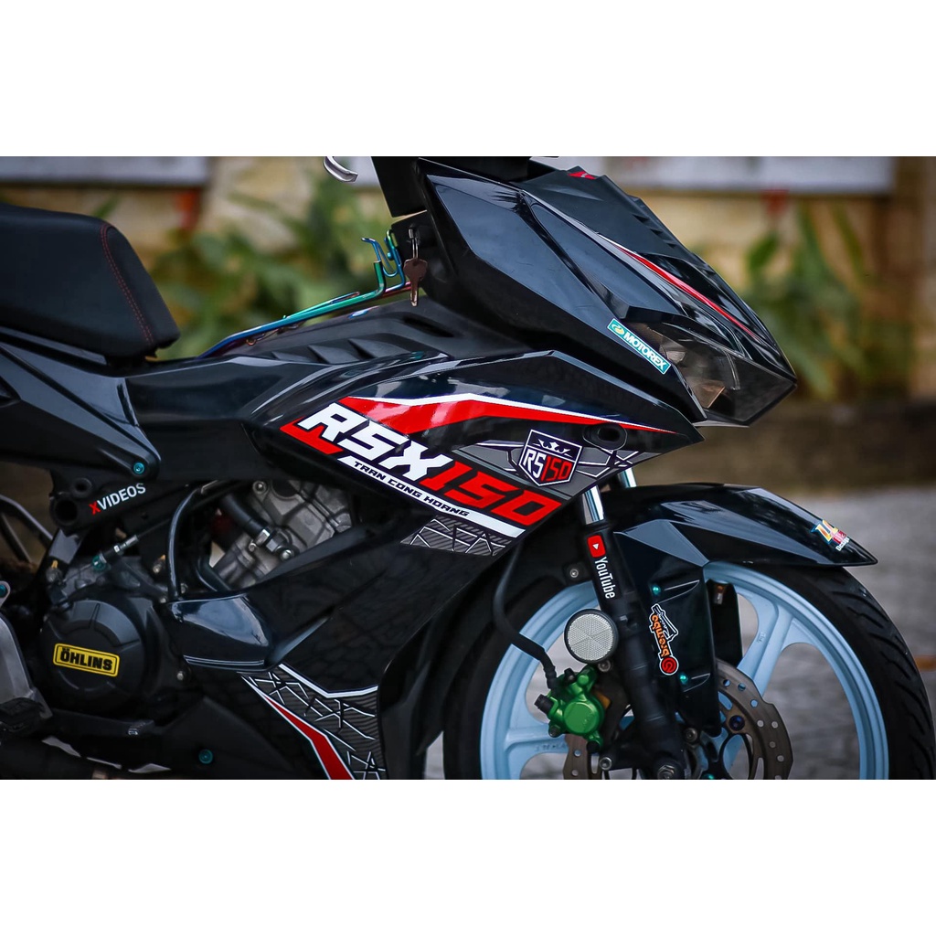 Winner X removable sticker model RSX150 red and gray black car sticker ...