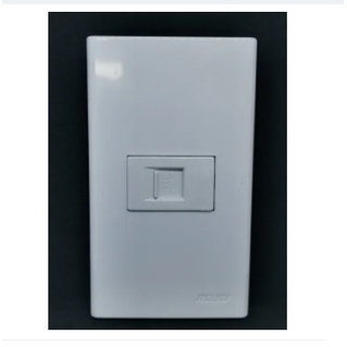 Royu 1 Gang Telephone Outlet with Plate Wide Series WD211, 1Gang - RWP1 ...