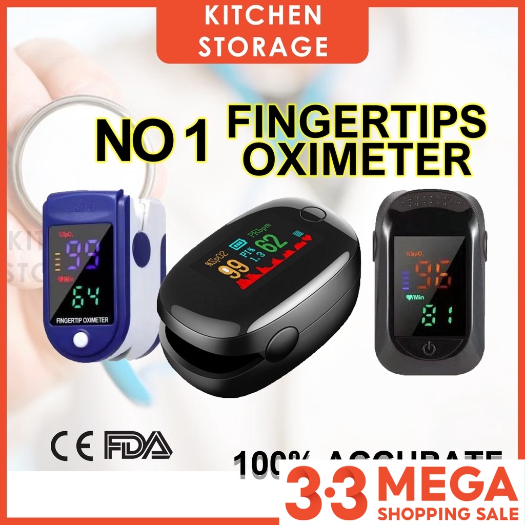 KS_READY STOCK Fingertip Pulse Oximeter Accurate&Fast Spo2 Reading ...