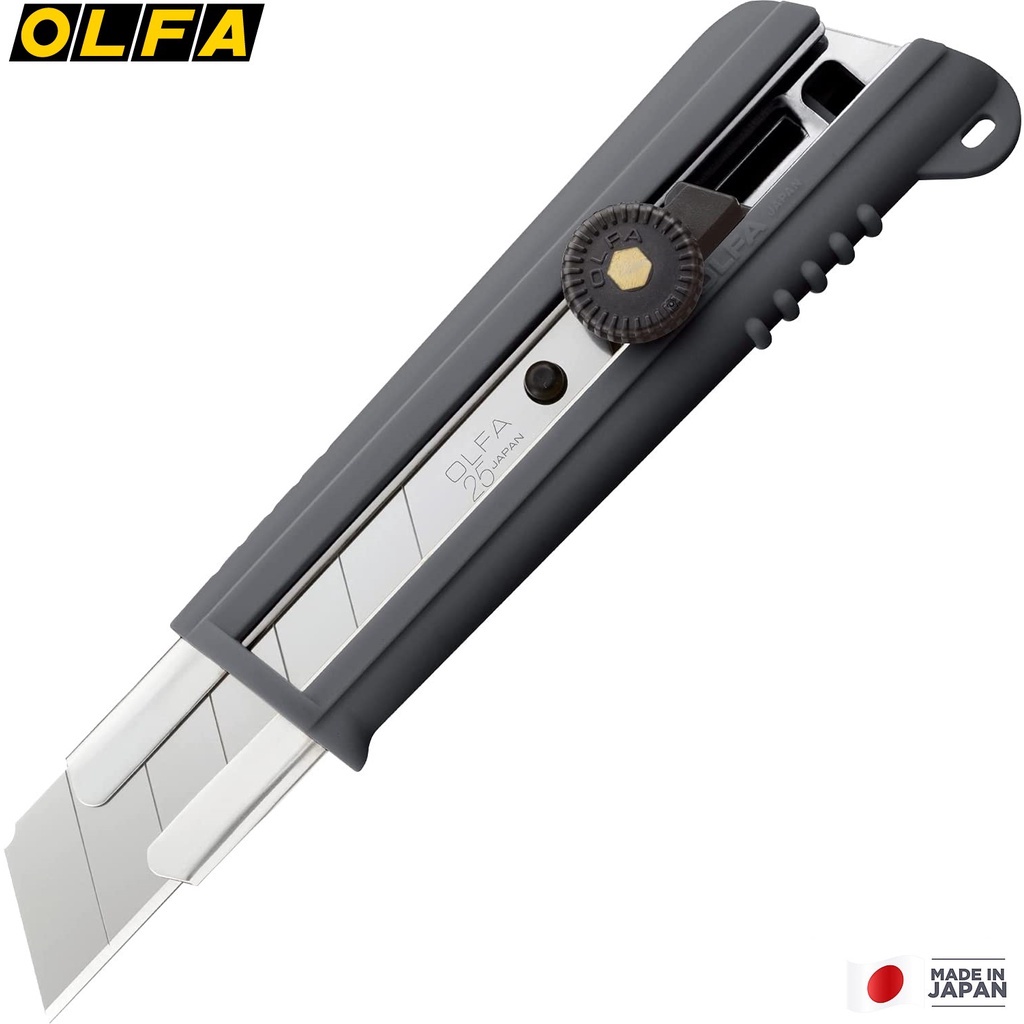 OLFA H 151BG Extra Heavy-Duty Non-slip Elastomer Grip Cutter Knife (25mm Blade) Made In Japan ...