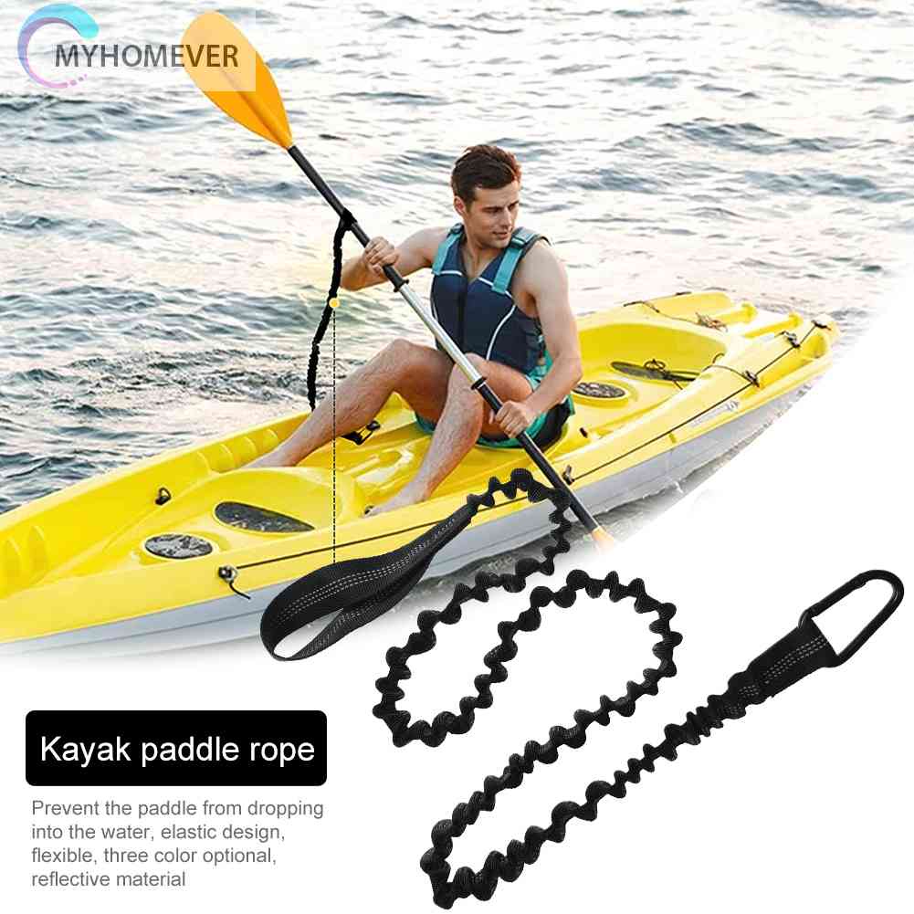 Elastic Kayak Canoe Paddle Leash Adjustable Paddle Rowing Boat ...