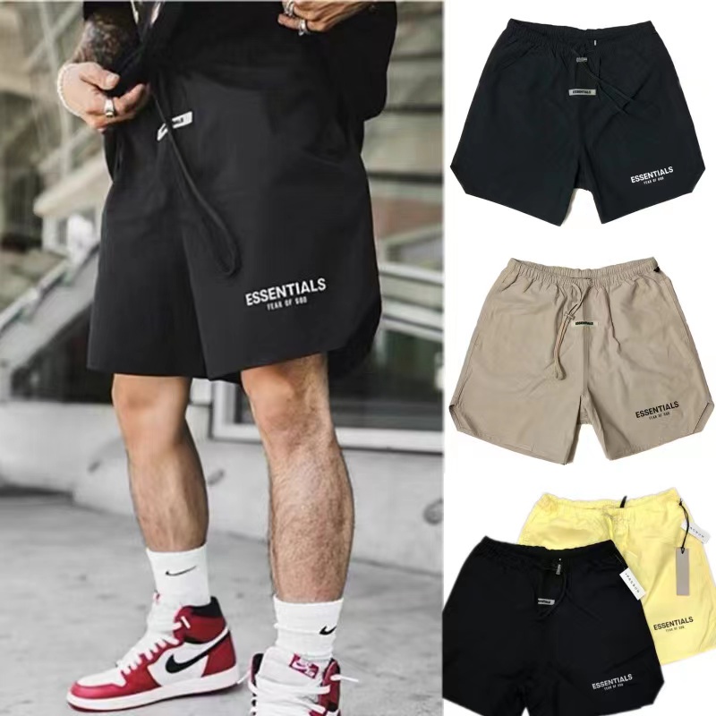New Men's Essentials Summer Shorts Reflective Letter Streetwear Hip Hop ...