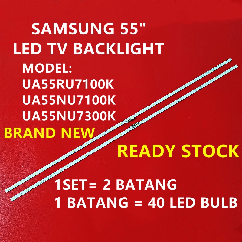 Ua55nu7100k/ua55nu7300k/ua55ru7100k Samsung 55 "LED TV backlight (TV ...