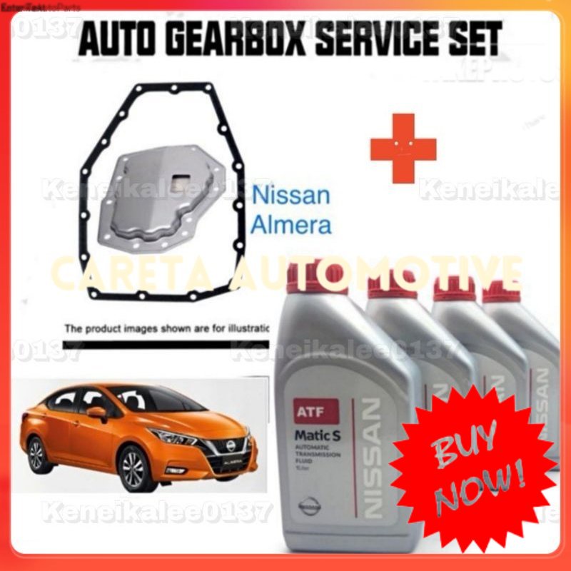 Nissan Matic-S 1L Automatic Transmission Fluid Almera 4 bottles + OEM ...