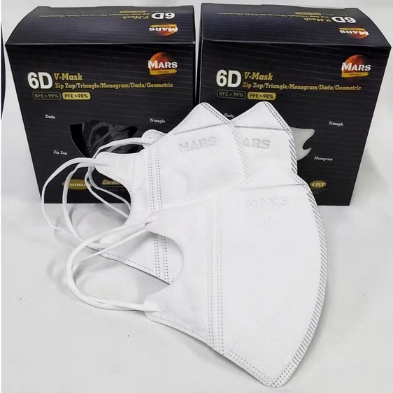 3D MARS MONOGRAM MASK DUCKBILL DISPOSABLE FACE MASK, FLAT WEAR EARLOOP HEADLOOP HIJAB 4PLY BLACK ...