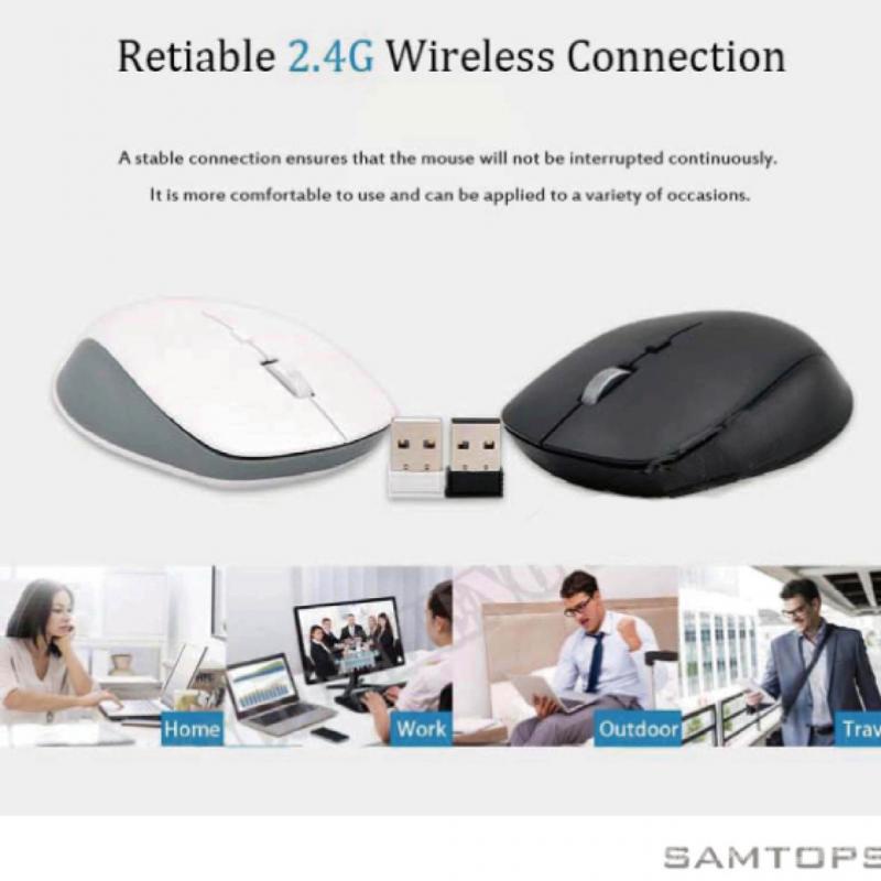 Hp S1000 Wireless Bluetooth Mouse USB Receiver Optical Portable Mouse 2 ...
