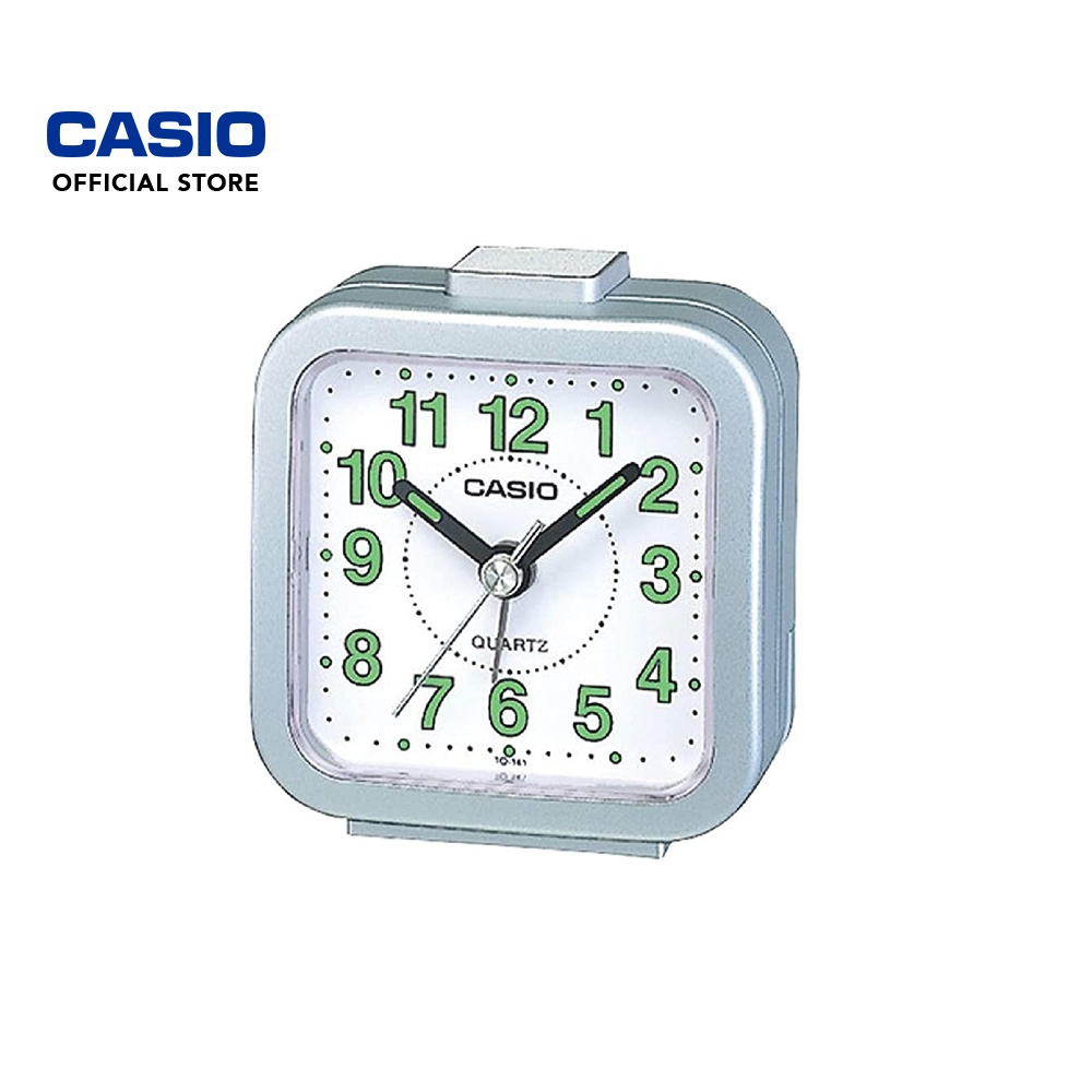 Casio TQ-141-8 Silver Analog Desk Alarm Snooze Clock | Shopee Malaysia