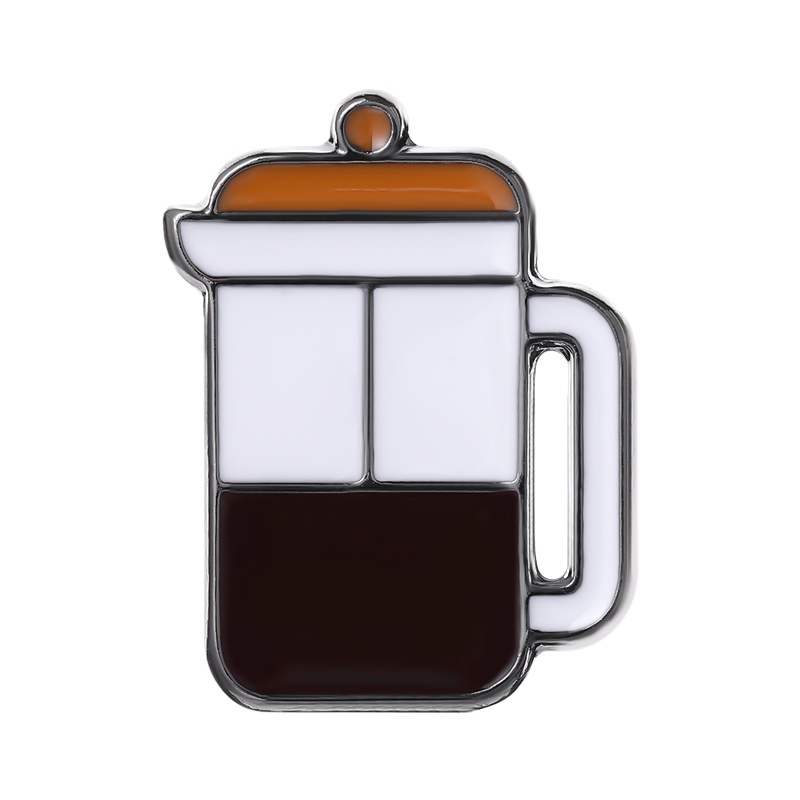 Mini Coffee Mind Enamel Pins Cafe Latte Art Bean Pot Cup Barista Brooch ...