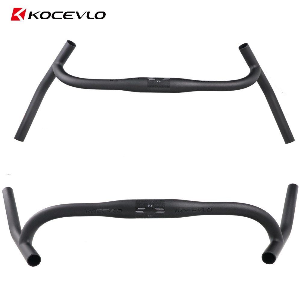 KOCEVLO Road Bike Handlebars Full Carbon Handlebar Big Flare handle bar ...