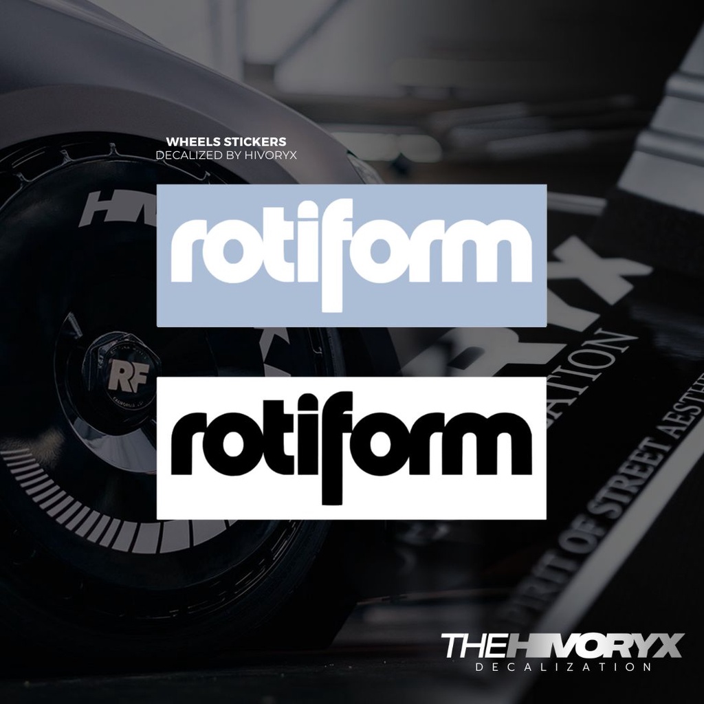 「ROTIFORM」WHEELS SERIES CAR DECAL AUTOMOTIVE DIE-CUT VINYL STICKER ...