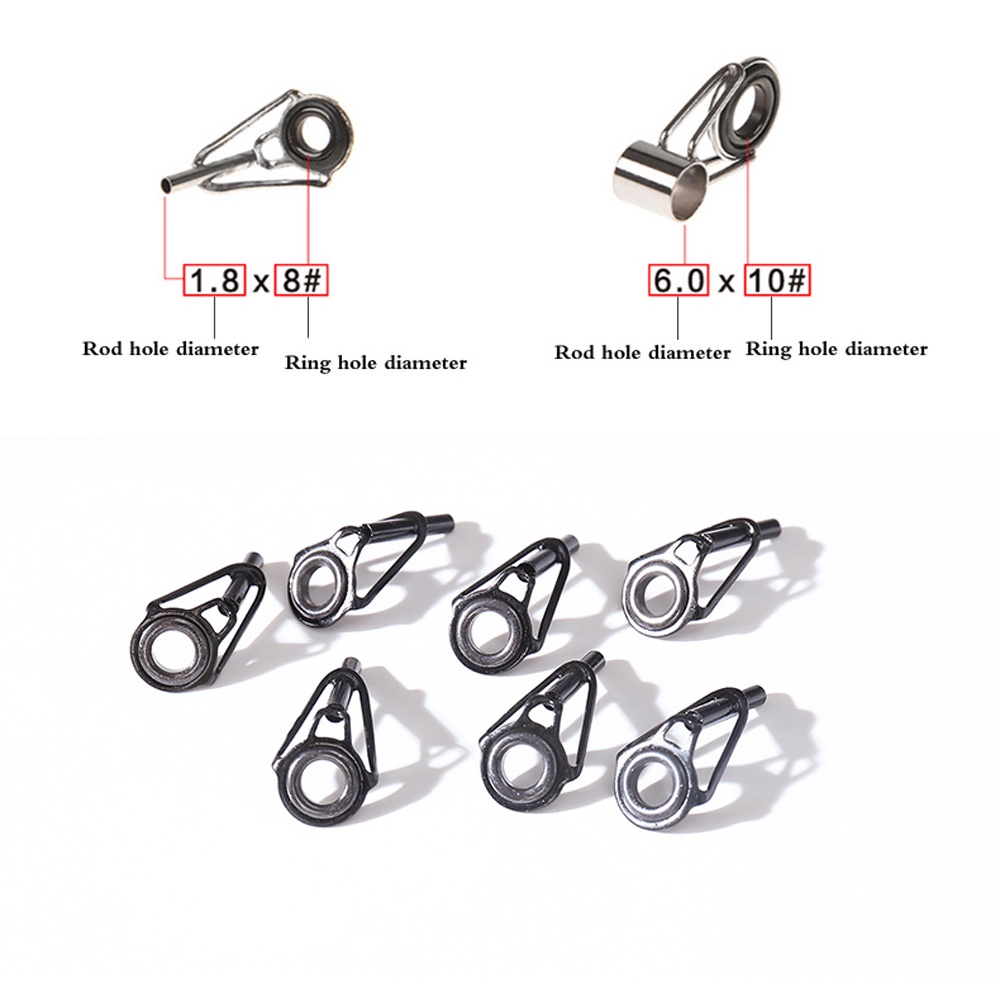 Creekmoon 80/75/50/30pcs/box All Kinds Top Fishing Rod Rings Multi-size ...